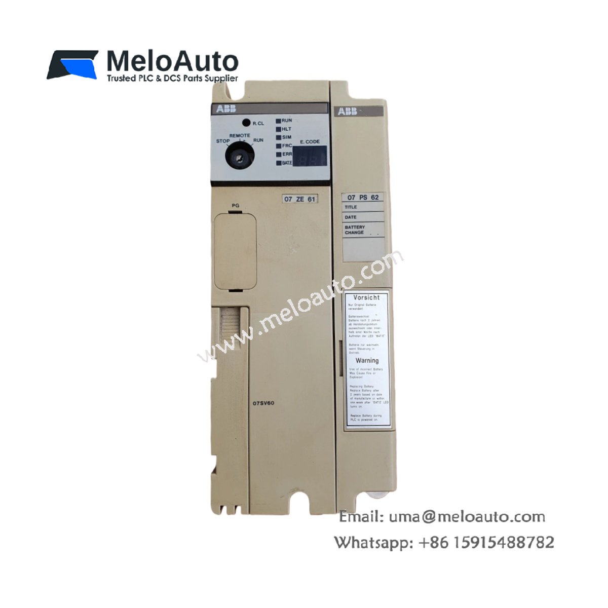 ABB 07PS62R2 Program Memory Module
