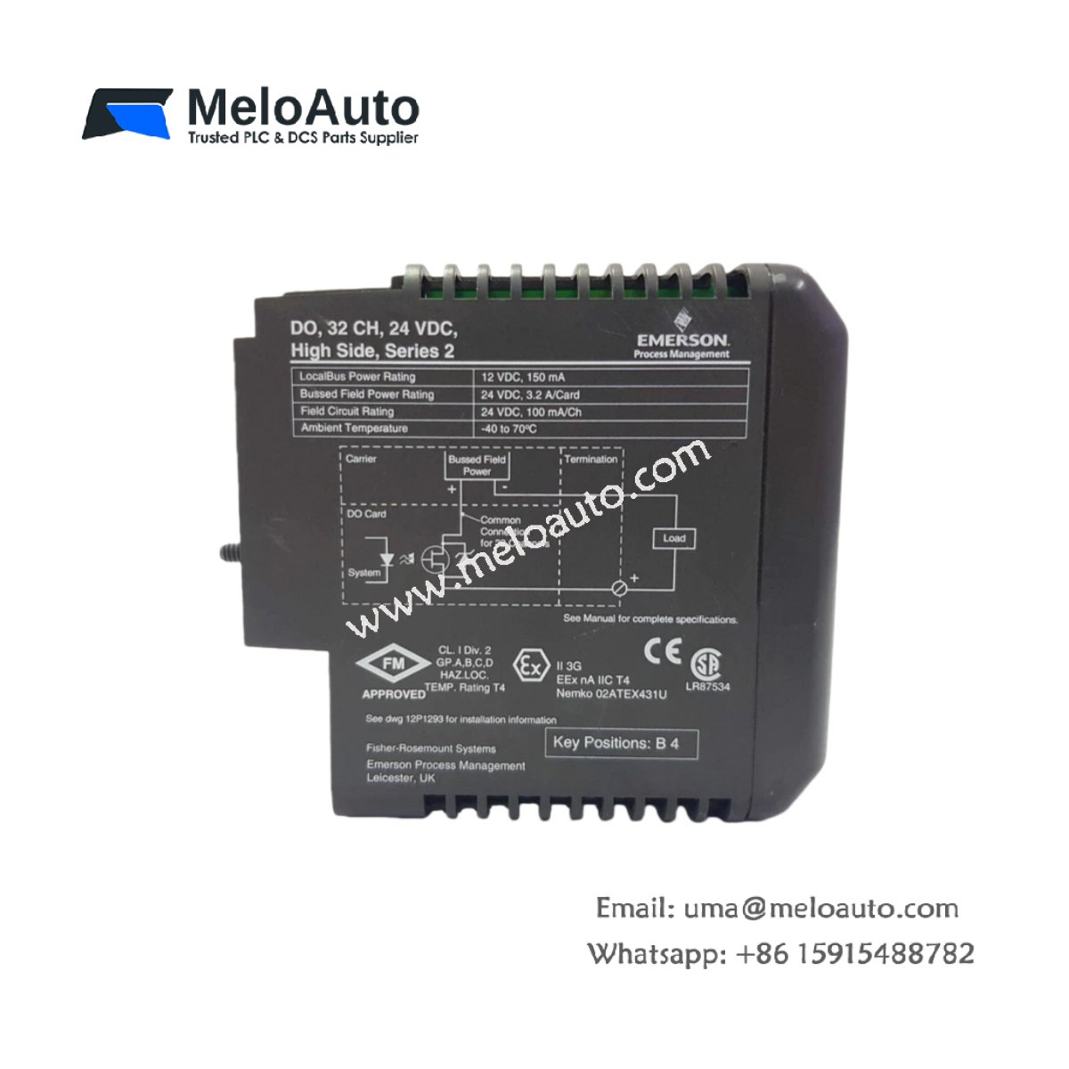EMERSON KJ3204X1-BA1 12P3275X022 Input Module