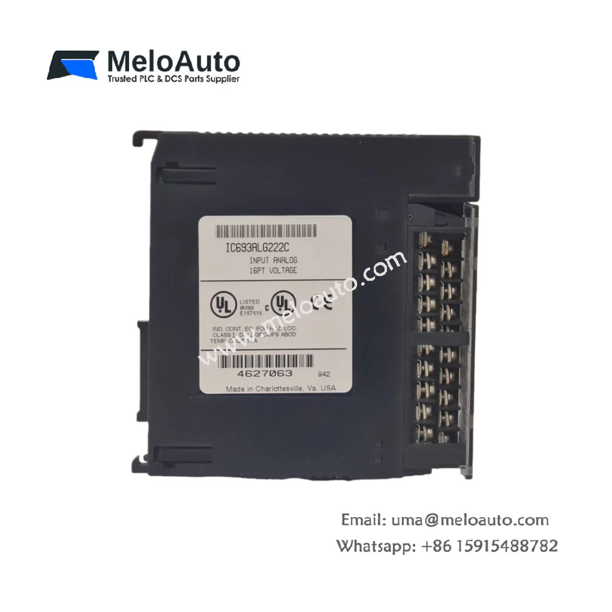 GE IC693ALG222 | 16-Channel Analog Voltage Input Module