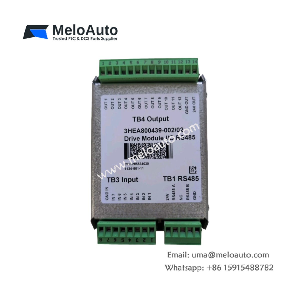 Buy ABB DSQC651 3HEA800439-002 Drive Module I/O RS485