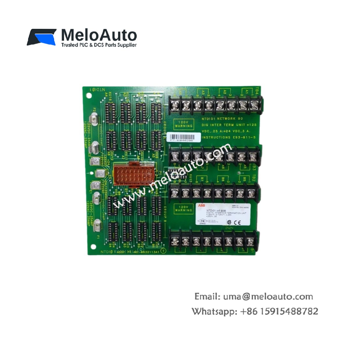 ABB NTDI01 Terminal Board – Secure Electrical Connections